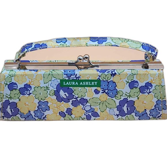 Bags | Vintage Laura Ashley Yellow Purple Floral Purse 250 By Laura ...
